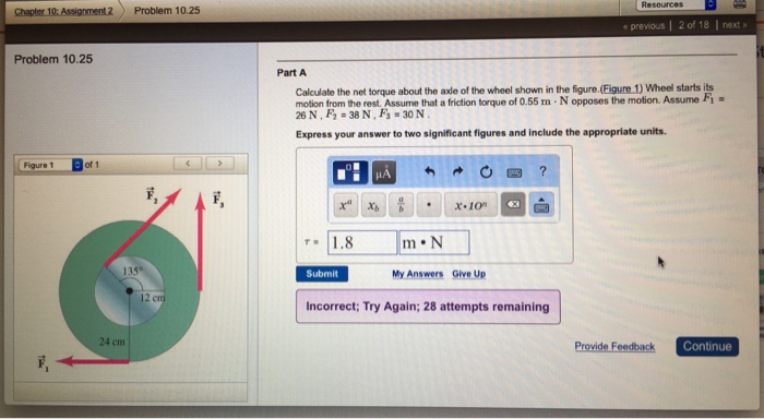 Solved Calculate the net torque about the axle of the | Chegg.com