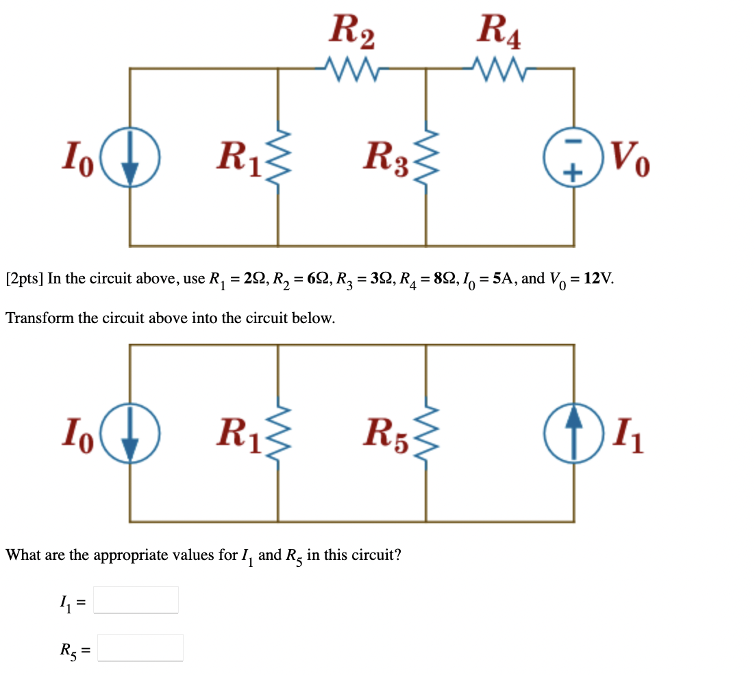 Solved In the circuit above, use R1 = 2Ω, R2 = 6Ω, R3 = 3Ω, | Chegg.com