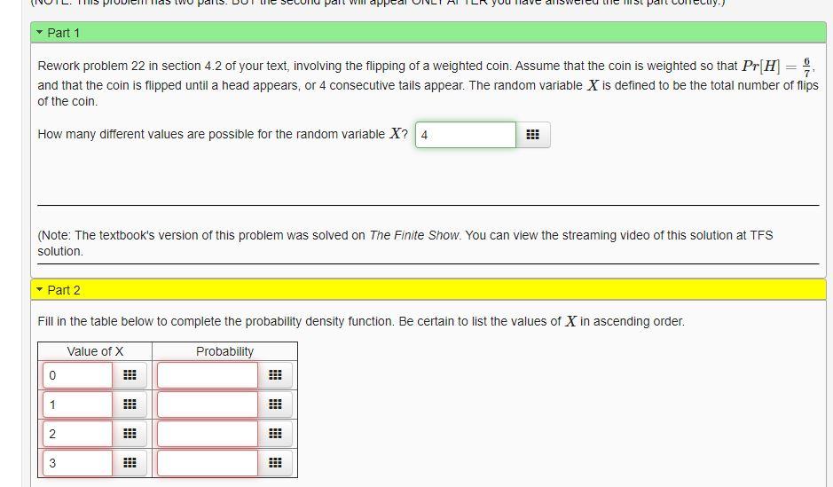 Solved Part 1 Rework problem 1 in section 4.2 of your text, | Chegg.com