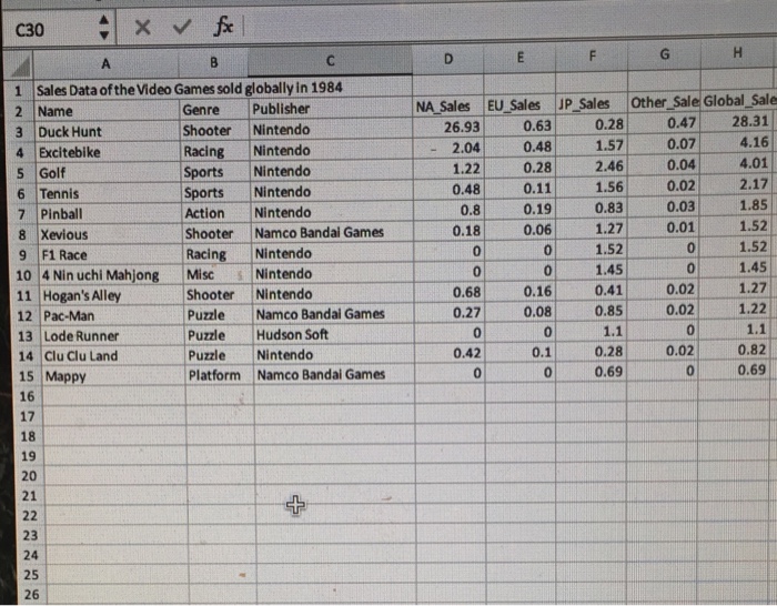 Solved Read the brief case below. Using the Excel | Chegg.com