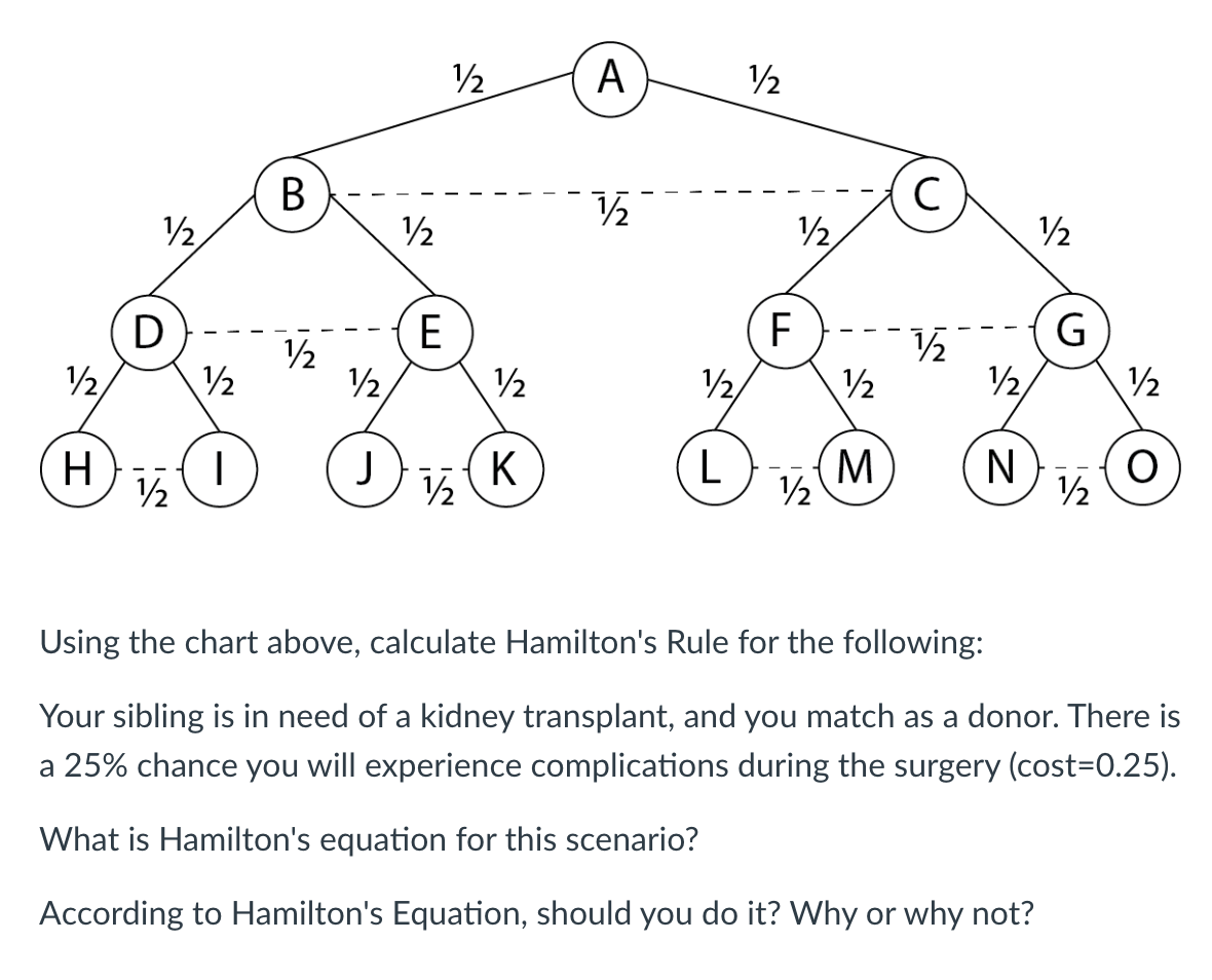 Solved Using the chart above, calculate Hamilton's Rule for | Chegg.com