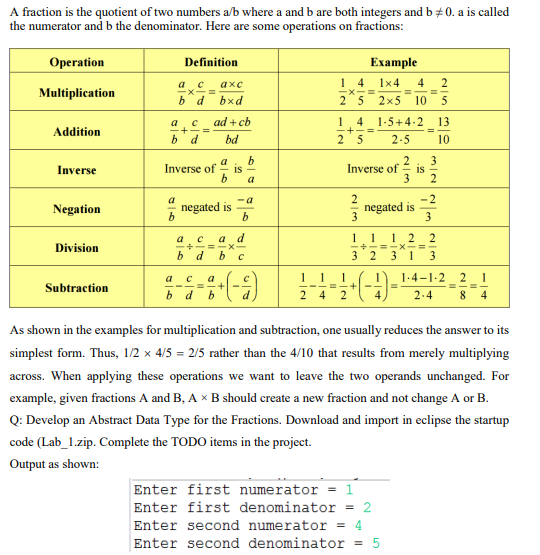 Solved A fraction is the quotient of two numbers a/b where a | Chegg.com