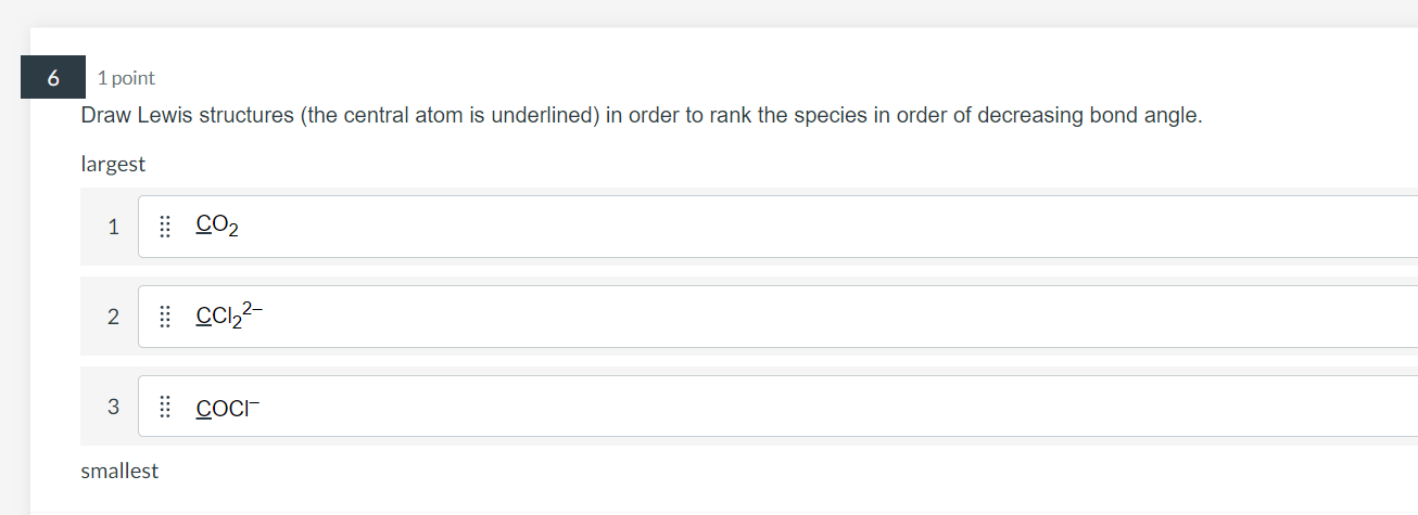 Solved SCl4 PCl3 BrF5 SO2B C A D1 point For a molecular | Chegg.com