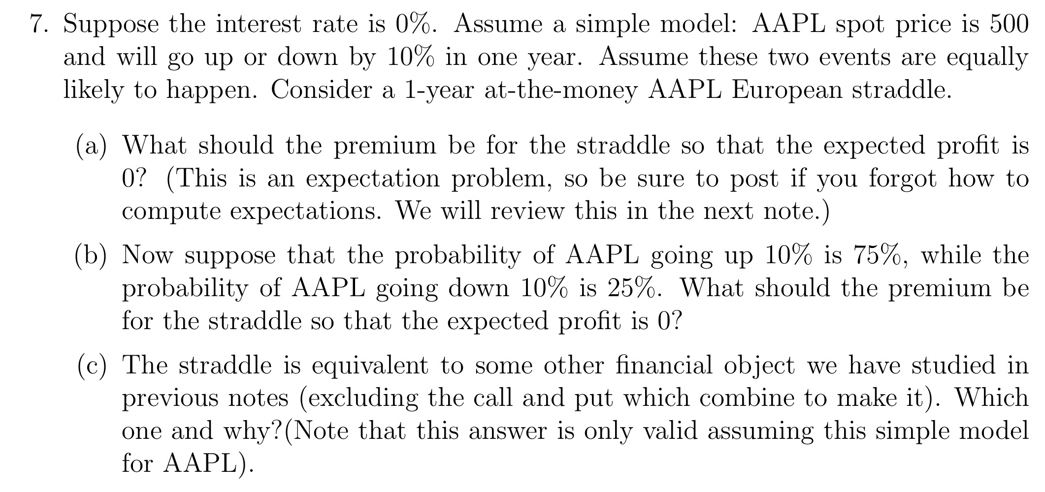 Solved Suppose the interest rate is 0%. ﻿Assume a simple | Chegg.com