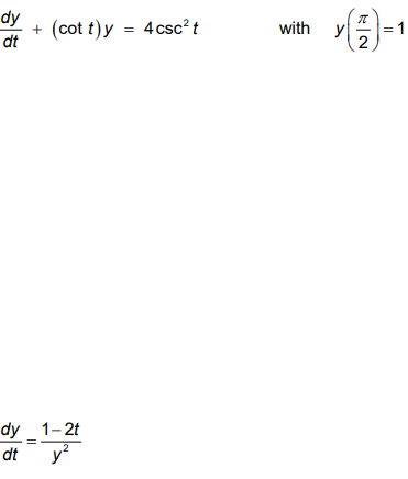 Solved Please help all parts! Solve explicitly for y unless | Chegg.com