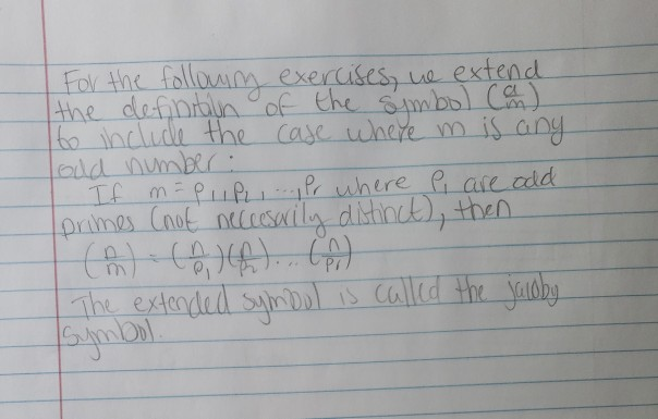 Solved | For the following exercises, we extend the | Chegg.com