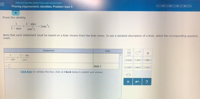 Solved O TRIGONOMETRIC IDENTITIES AND EQUATIONS Proving | Chegg.com