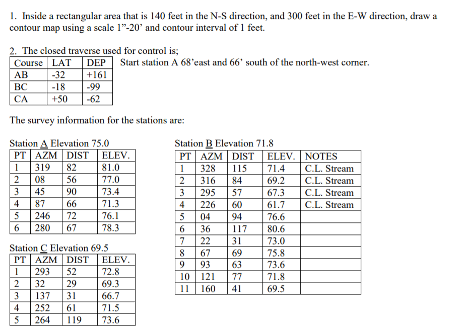1. Inside a rectangular area that is 140 feet in the | Chegg.com