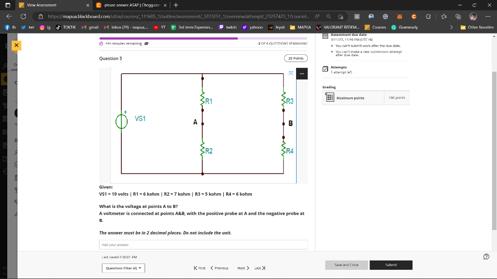 Solved १/11/9, 11.59 PM (UTC + ค) - You can't submit werk | Chegg.com