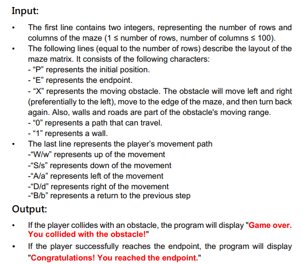 Solved 1. Maze Game This is a maze game that you have to | Chegg.com