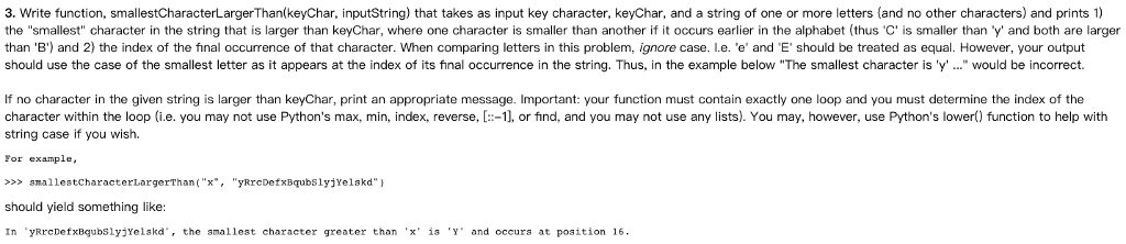 Solved characters) and prints ) 3. Write function, | Chegg.com