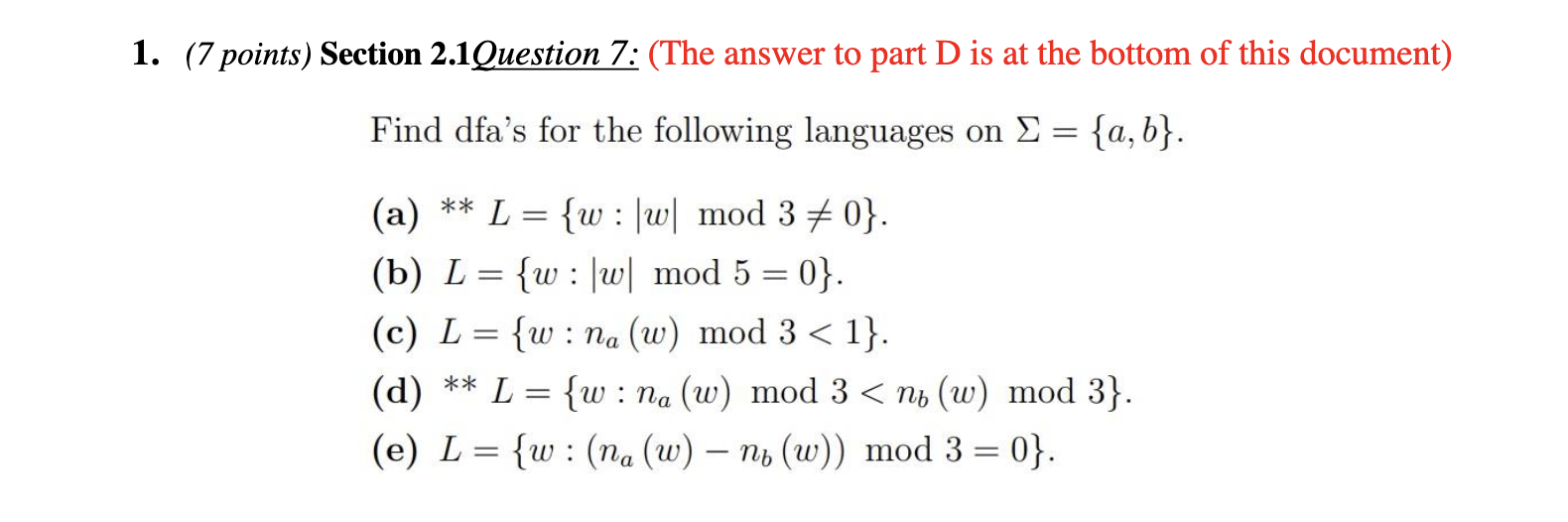 Solved 7 Points Section 2 1question 7 The Answer To Part