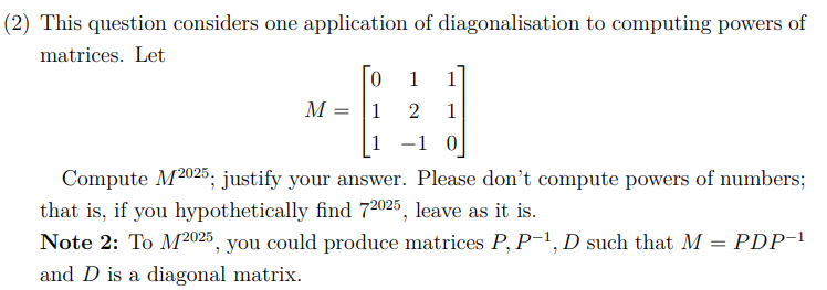 (2) ﻿This question considers one application of | Chegg.com