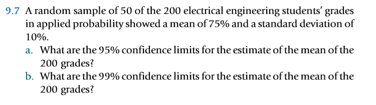 Solved 9.7 A random sample of 50 of the 200 electrical | Chegg.com