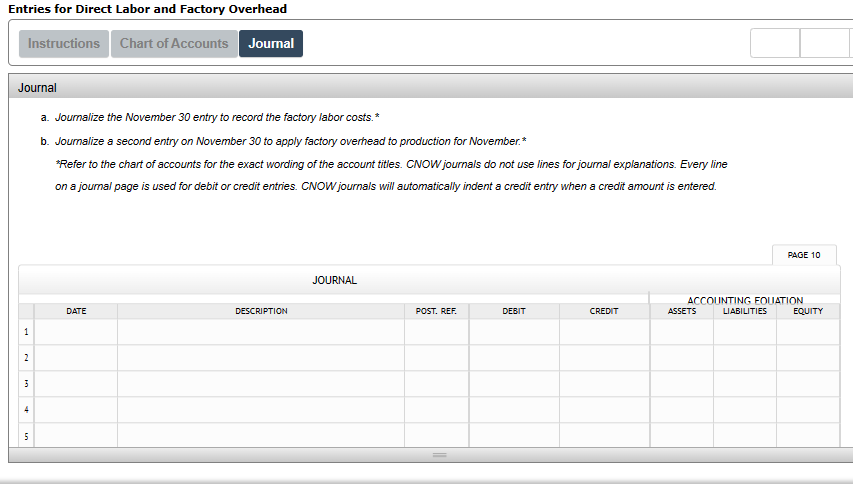 Solved Entries for Direct Labor and Factory Overhead | Chegg.com