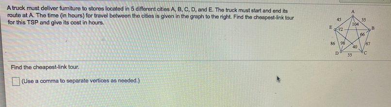 Solved Suppose that in solving a TSP you use the | Chegg.com
