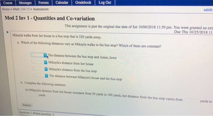 Solved Course Messages Forums Calendar Gradebook Log Out | Chegg.com