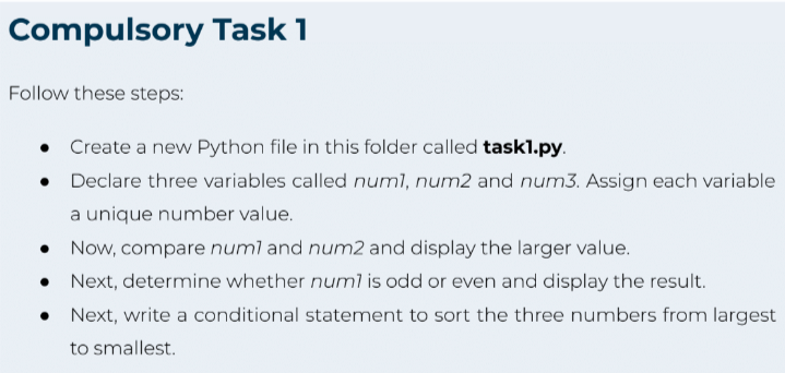 Solved \r\nEollow these steps: - Create a new Python file in | Chegg.com