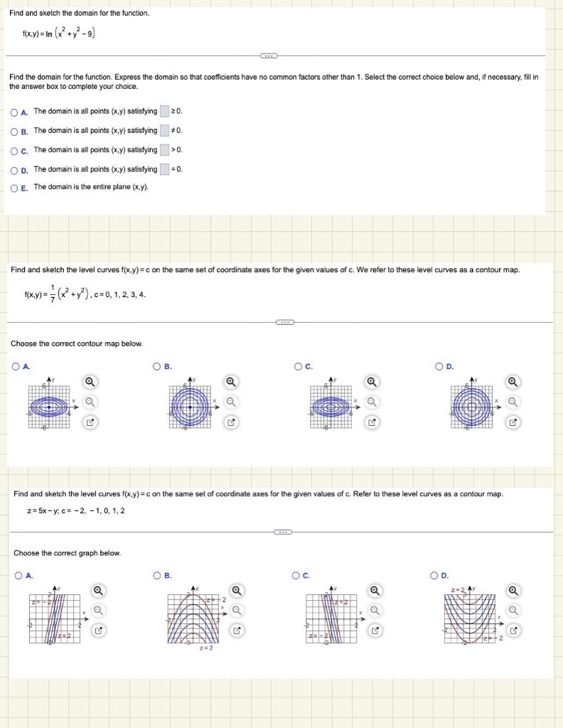 Solved Find and sketch the domain for the function. | Chegg.com