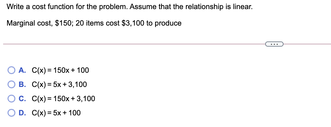 Solved Write a cost function for the problem. Assume that | Chegg.com