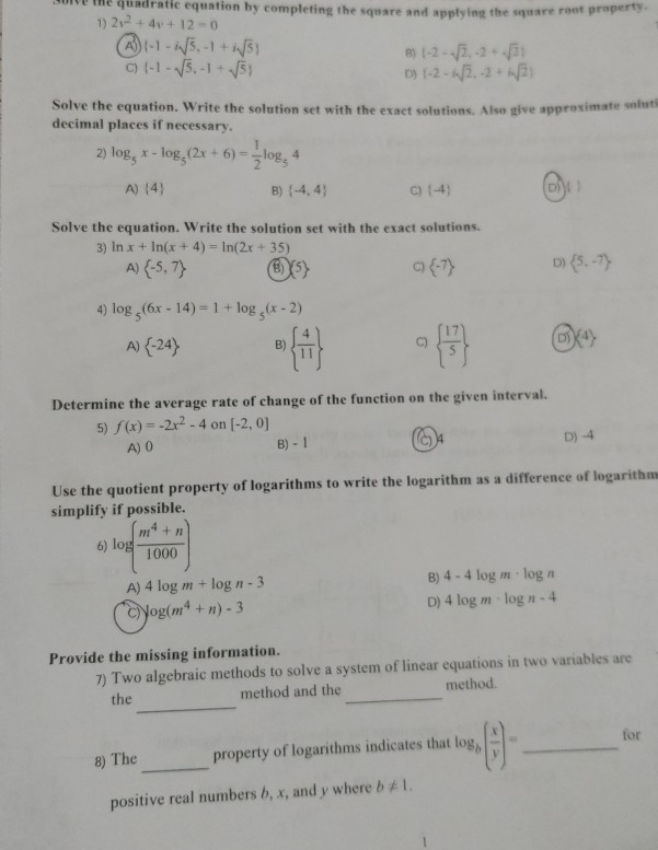 Solved SUIVE The Quadratic Equation By Completing The Square Chegg solved-suive-the-quadratic-equation-by-completing-the-square-chegg