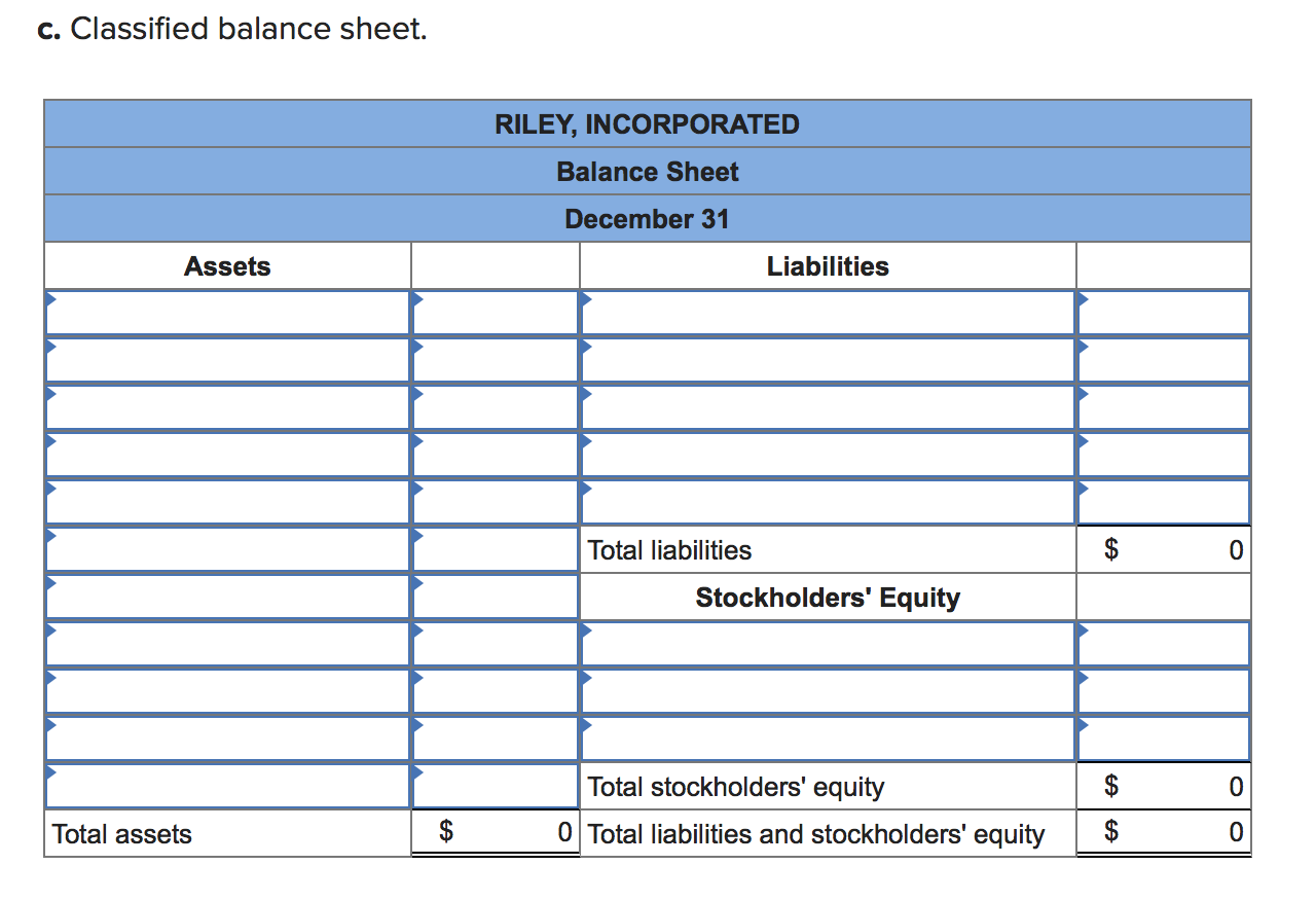 Solved Riley, Incorporated reports the following amounts at | Chegg.com