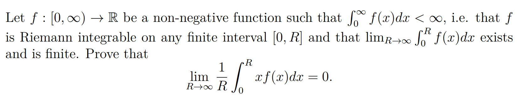 Solved Let f:[0,∞)→R be a non-negative function such that | Chegg.com