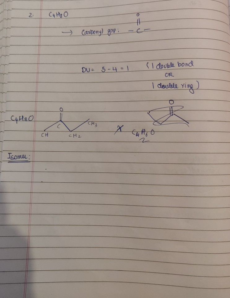Solved Draw all the possible isomers of C4H8O (containing | Chegg.com