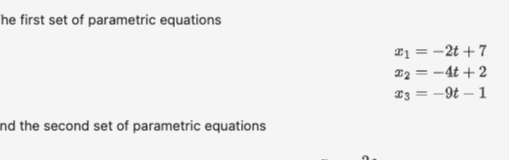 Solved the first set of parametric | Chegg.com