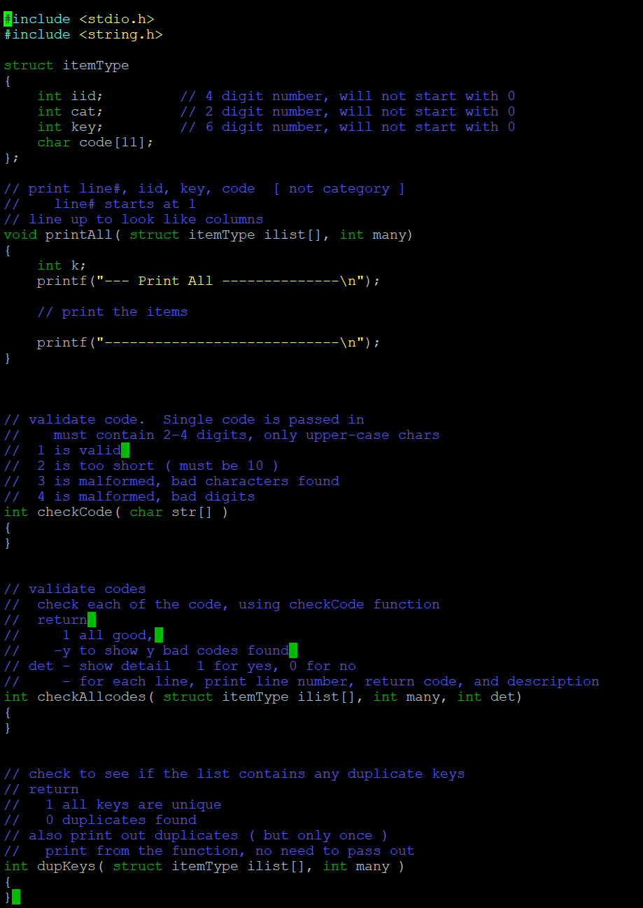 #include #include struct itemType { int iid; int | Chegg.com