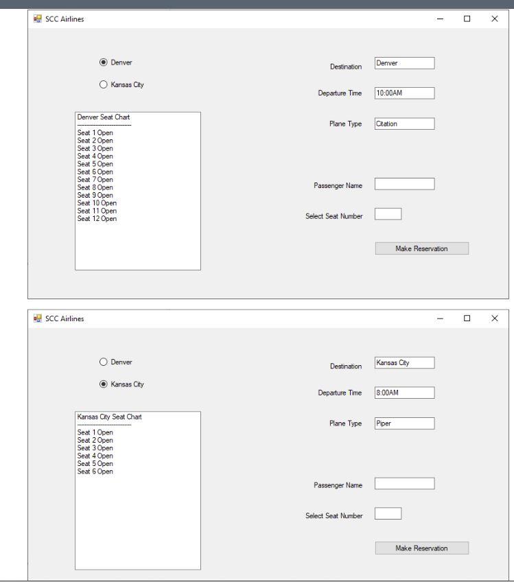 Solved Airline Reservation Application You are now going | Chegg.com