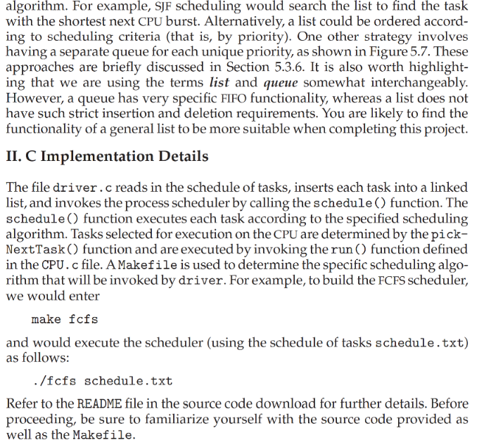 The implementation of this project may be completed | Chegg.com