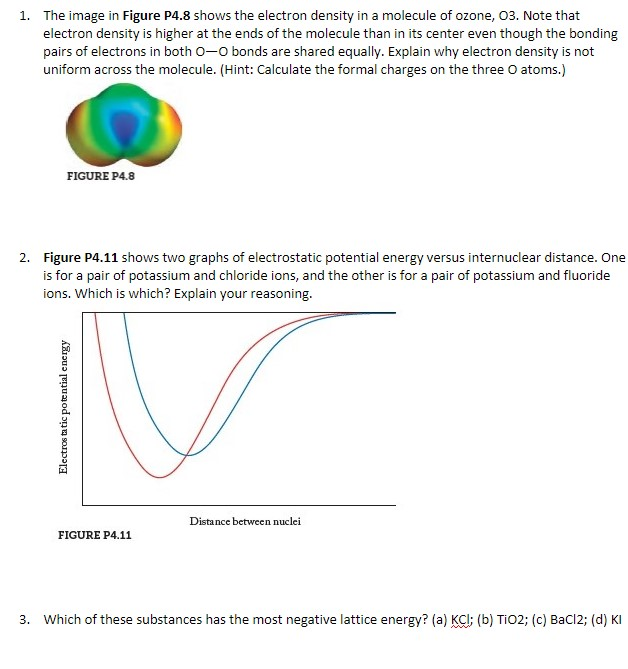 Solved 1. The image in Figure P4.8 shows the electron | Chegg.com