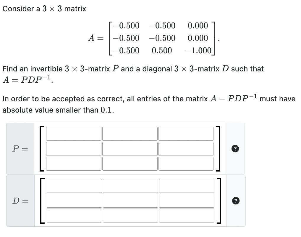 Solved Consider a 3×3 matrix | Chegg.com