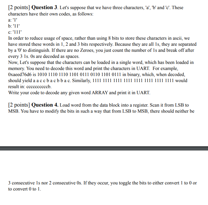 Solved [2 points] Question 3. Let's suppose that we have | Chegg.com