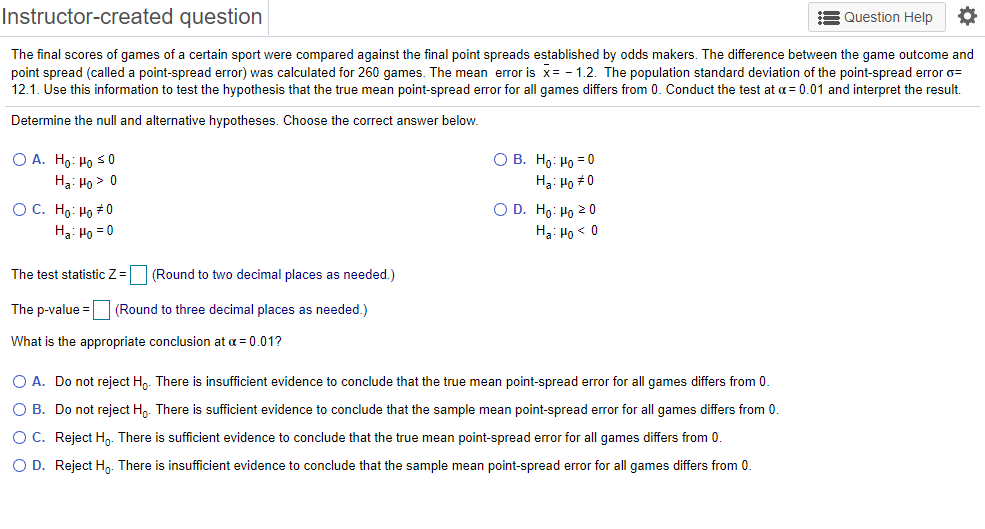 Solved Instructor-created question Question Help 0 The final | Chegg.com