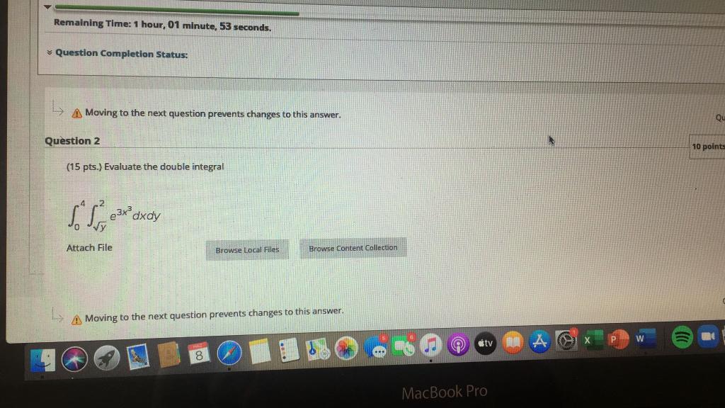 Solved Remaining Time: 1 hour, 01 minute, 53 seconds. | Chegg.com