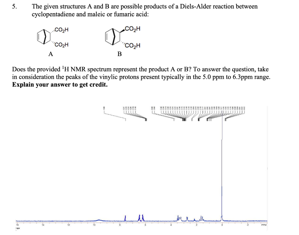 Solved 5. The given structures A and B are possible products | Chegg.com