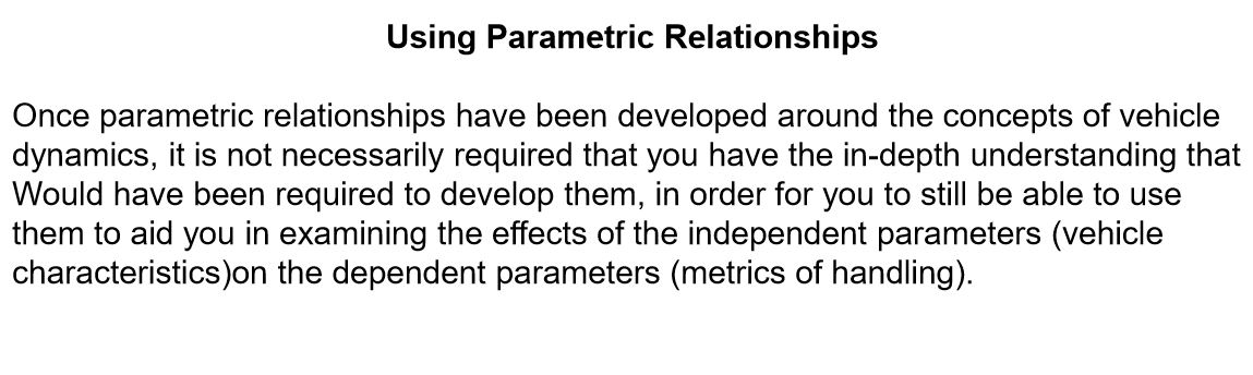 Solved Using Parametric Relationships Once parametric | Chegg.com