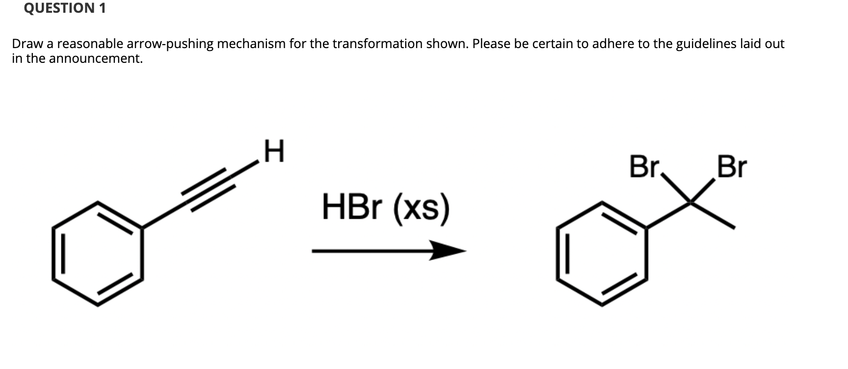 Solved Draw a reasonable arrow-pushing mechanism for the | Chegg.com