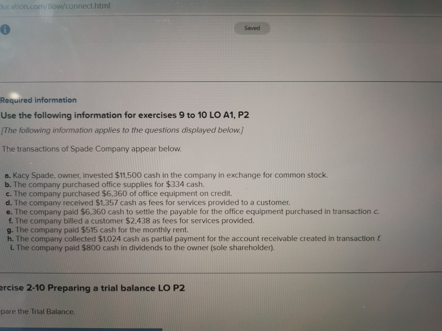 Solved ucation.com/flow/connect.html Saved Required | Chegg.com