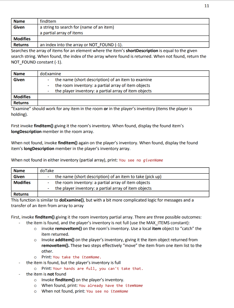 Solved Learning Objectives: - use of a combination of arrays | Chegg.com