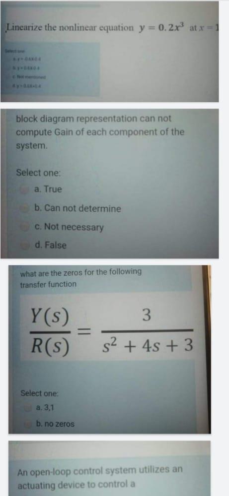 Solved Linearize the nonlinear equation y = 0.2x at x = 1 | Chegg.com