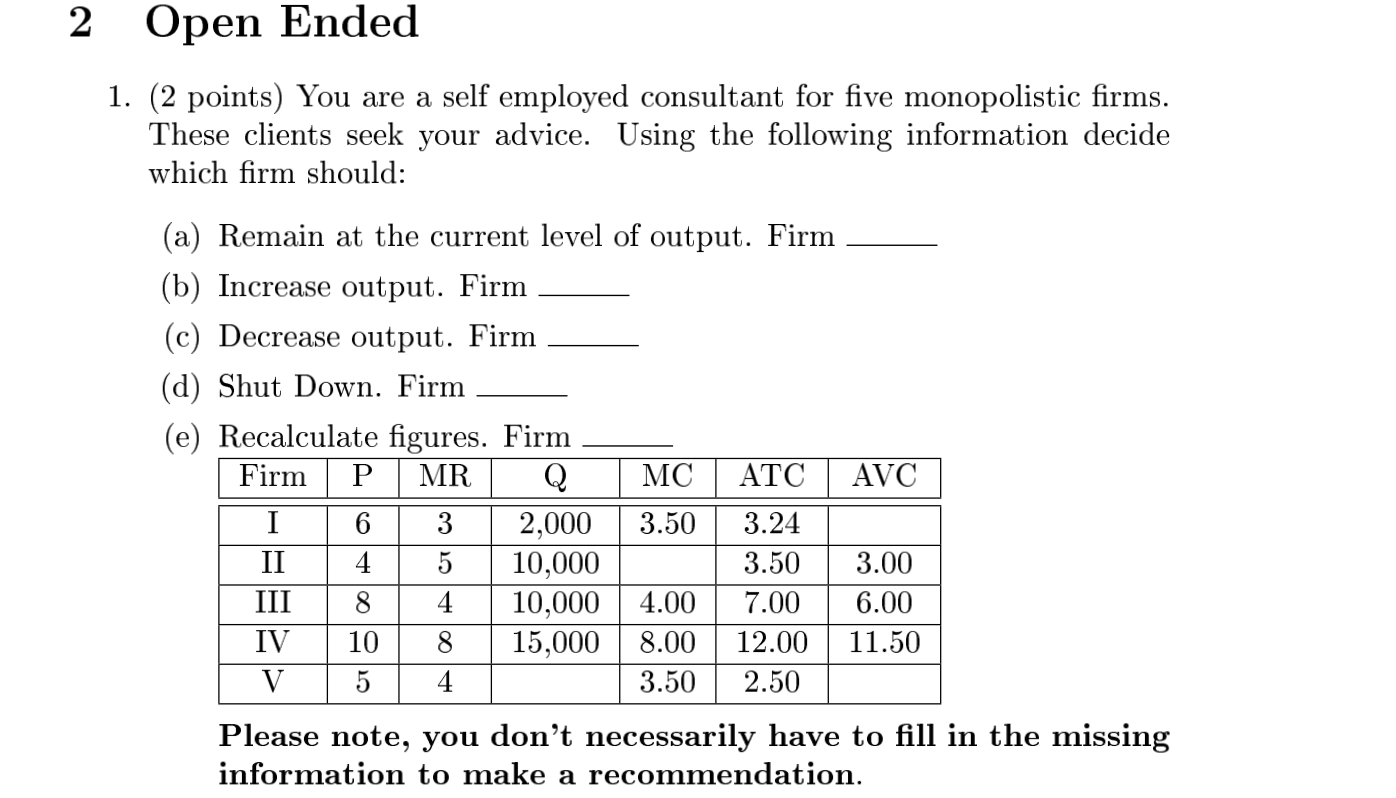 Solved You are a self employed consultant for five | Chegg.com