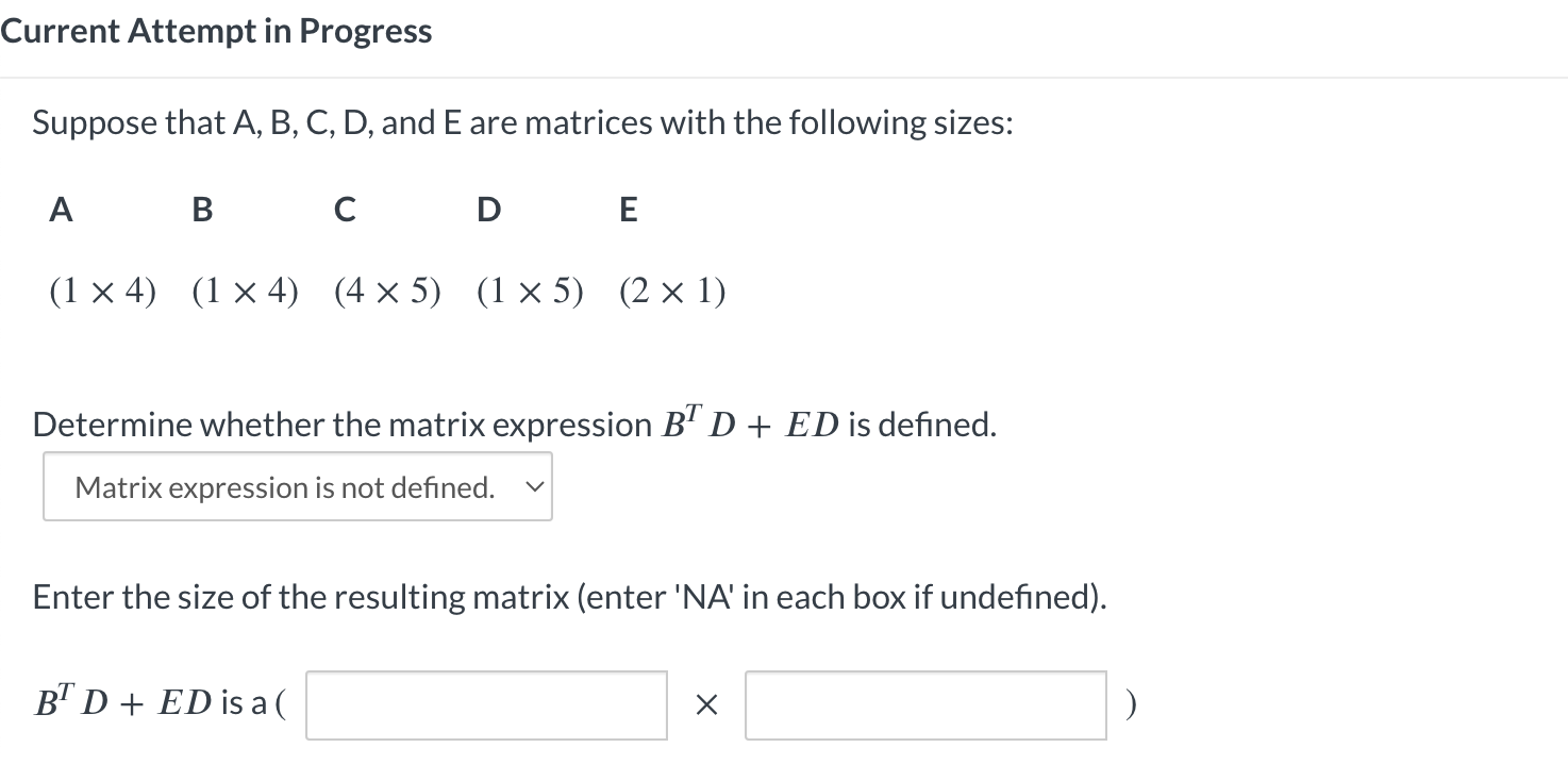 Solved Current Attempt in ProgressSuppose that A, ﻿B, ﻿C, | Chegg.com