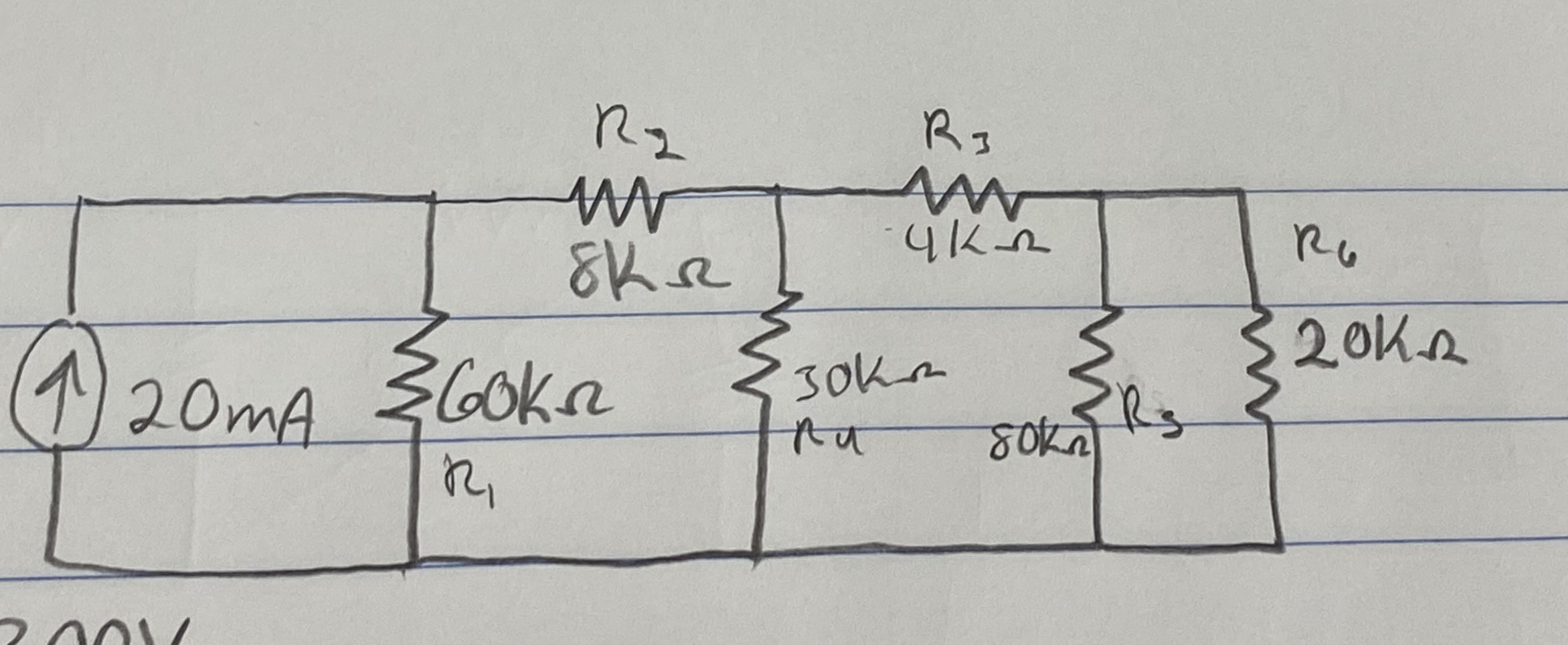 Solved a)Find the equivalent resistance in Ohms and Kilo | Chegg.com