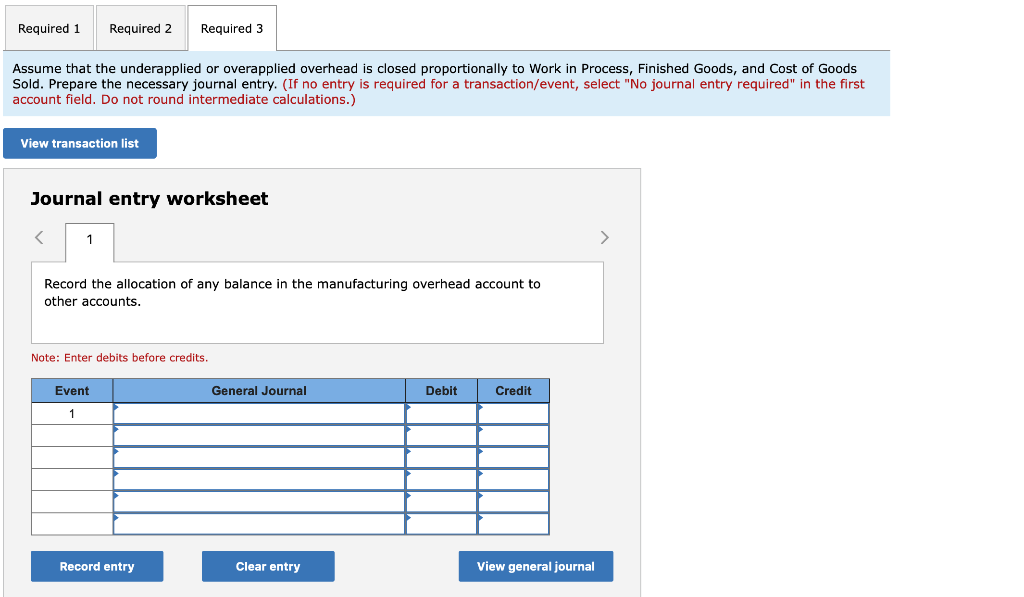 Solved Exercise 3-8 Applying Overhead; Journal Entries; | Chegg.com