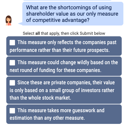 Solved What are the shortcomings of using shareholder value | Chegg.com