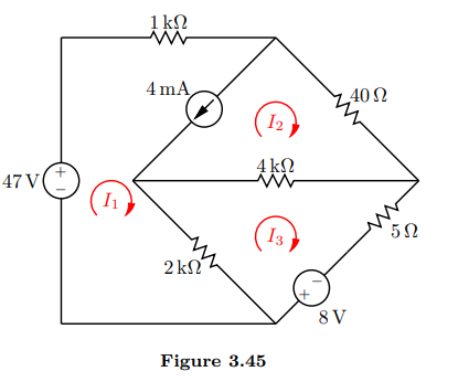 Solved solve using mesh analysis and power absorbed by the | Chegg.com