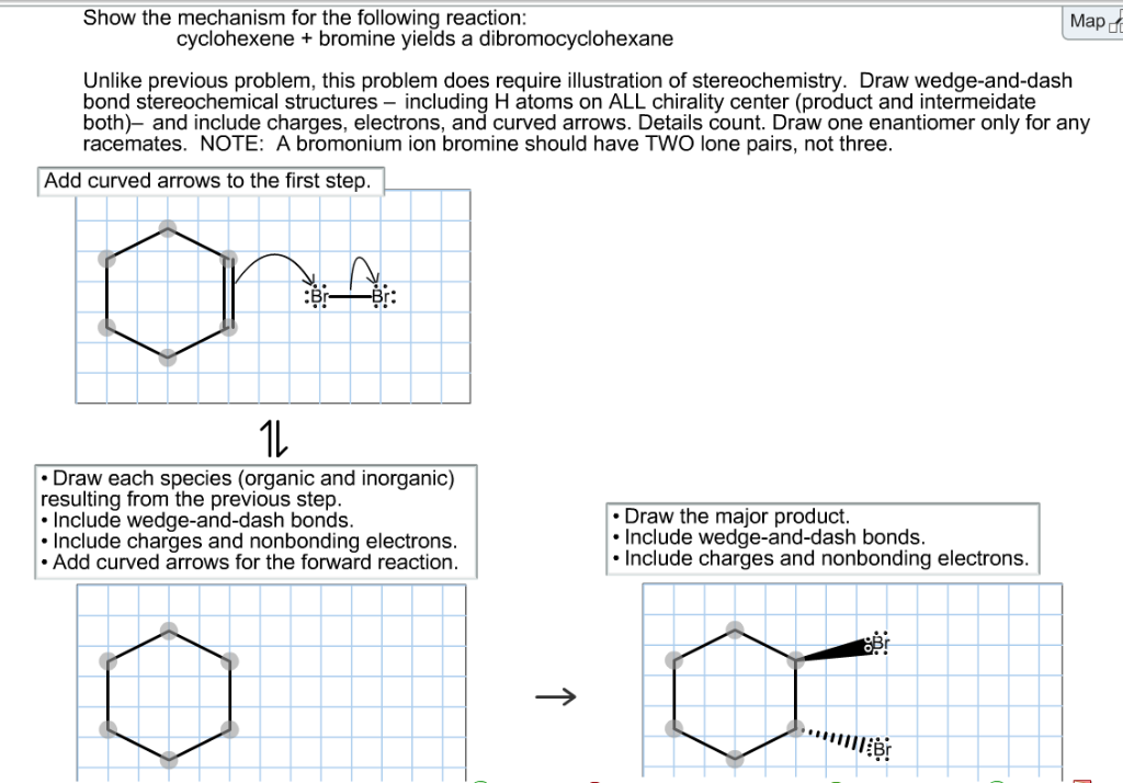Solved Show the mechanism for the following reaction: Map | Chegg.com